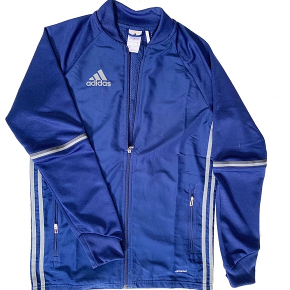 adidas | Jackets & Coats | Adidas Climacool Blue Track Jacket Size ...